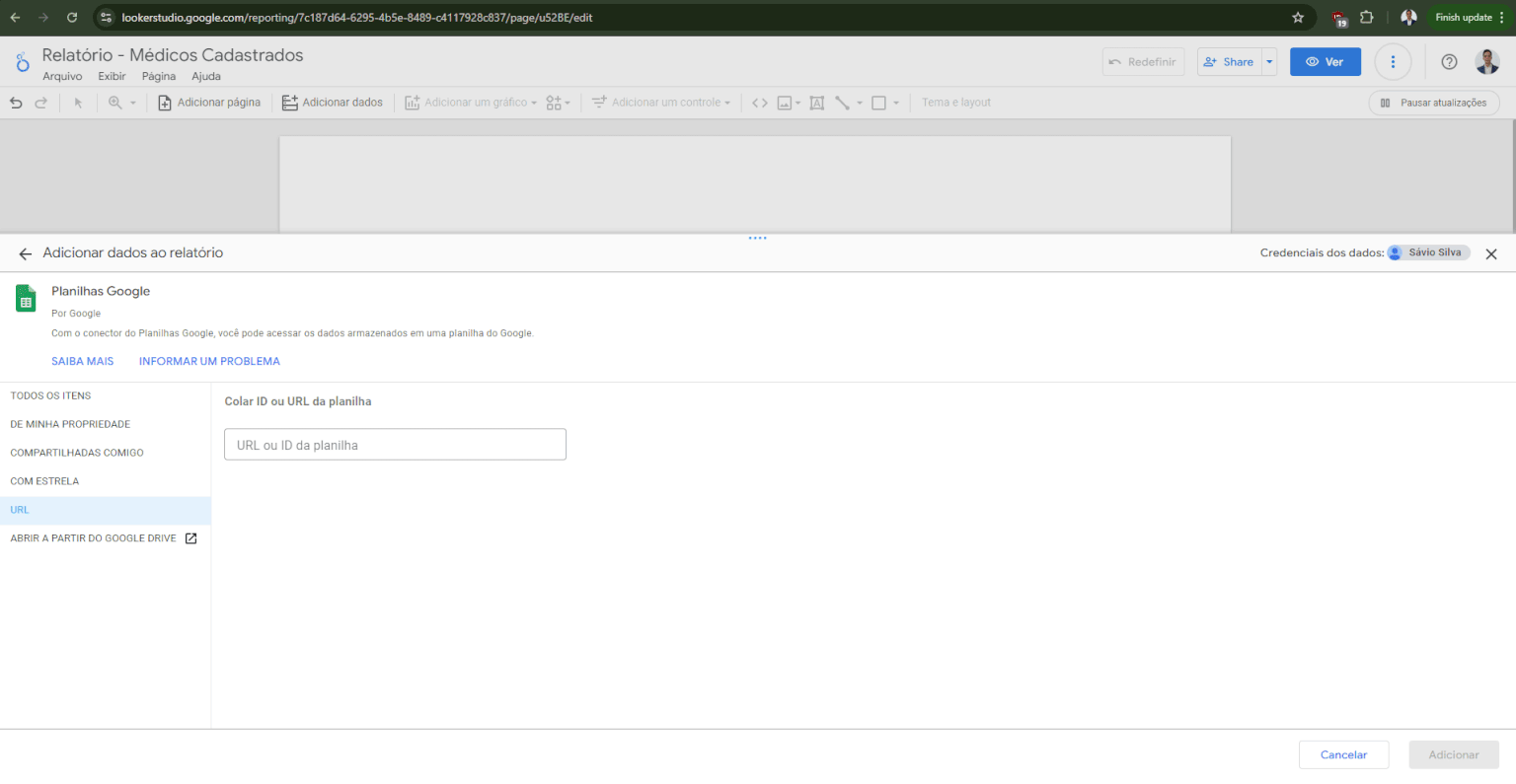 Como Conectar o Google Sheets ao Looker Studio