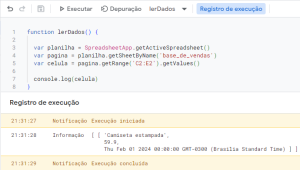 Apps Script: como ler dados do Google Sheets