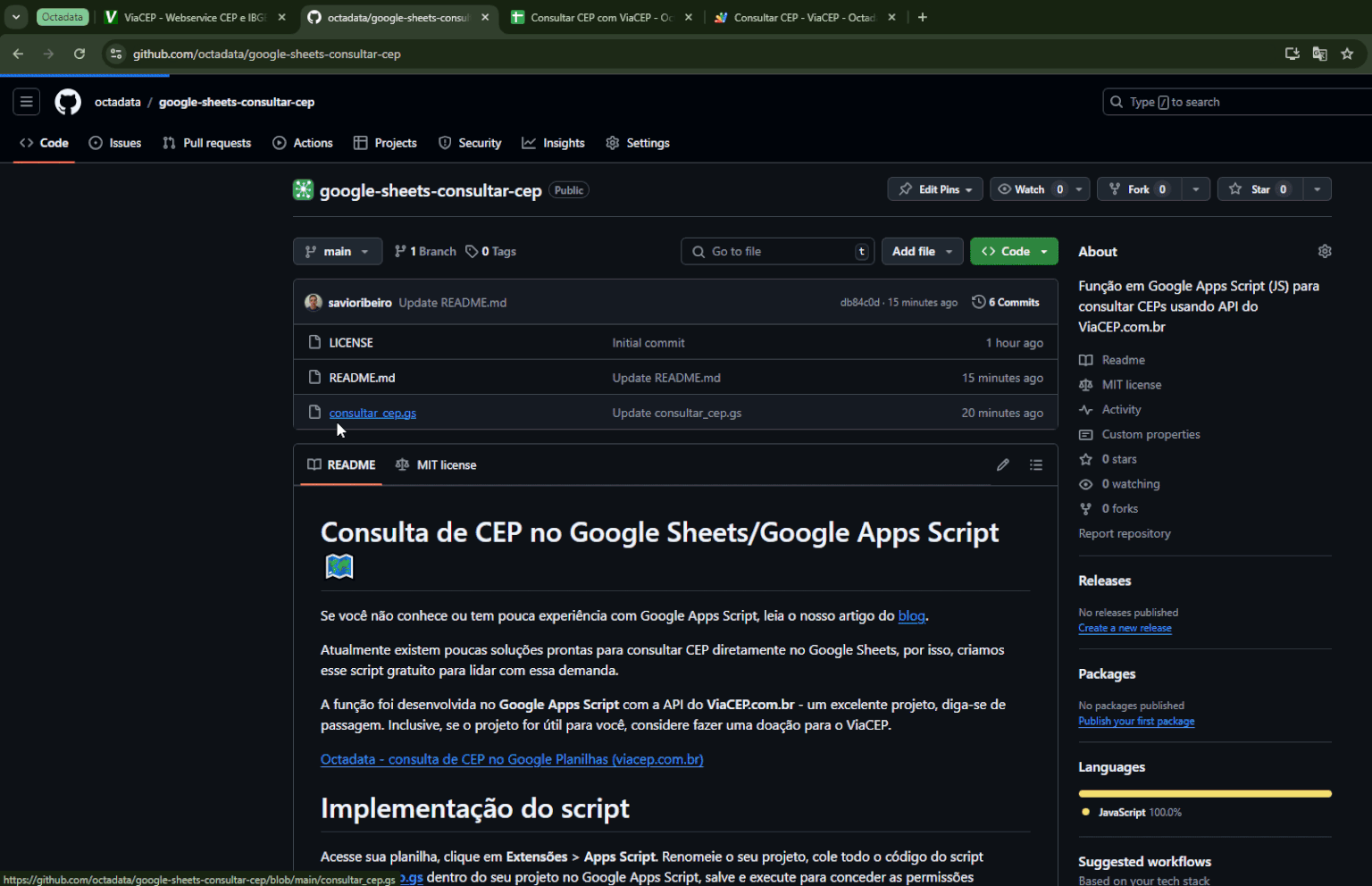 Como consultar CEP no Google Sheets
