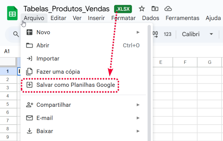 2 formas de converter Excel em Google Planilhas