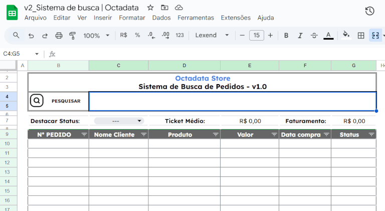 Como criar um campo de pesquisa no Google Sheets
